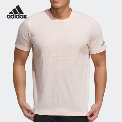 阿迪达斯男女通用圆领T恤