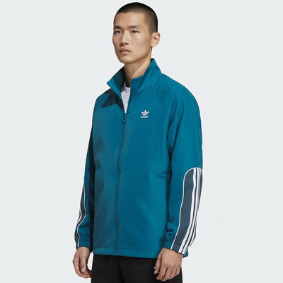 Adidas/阿迪达斯官方正品三叶草男士运动休闲宽松梭织外套JE3492
