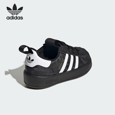 Adidas/阿迪达斯正品三叶草婴童休闲易穿脱贝壳头运动鞋JR3755