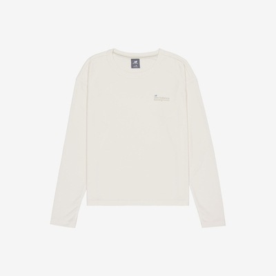 New Balance/NB正品运动女子宽松透气耐磨圆领长袖T恤NDE34082-IV