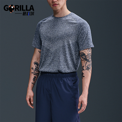 Nike/耐克正品Dri-FIT男士运动夏季跑步训练透气短袖HV5204-437
