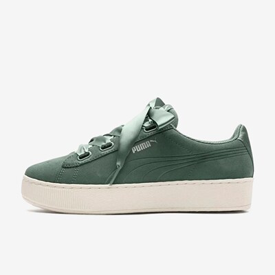 PUMA彪马正品Vikky Platform Ribbon S女款低帮防滑板鞋366418-05