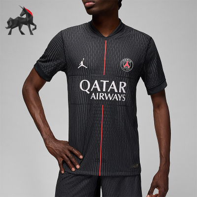 Nike/耐克正品2025男士翻领运动透气足球套头训练短袖HQ4208-045