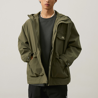 New Balance/NB正品新款男子潮流百搭连帽夹克外套AMJ43309-DRC
