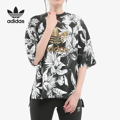阿迪达斯女子印花短袖T恤