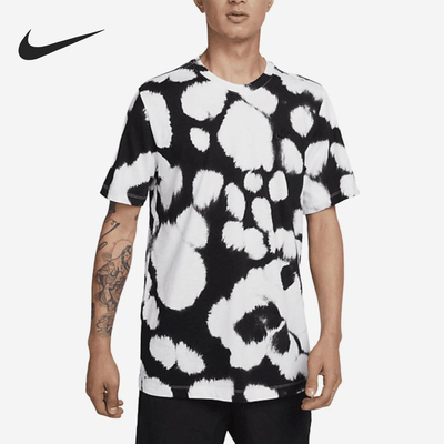 Nike/耐克官方正品男士扎染运动休闲圆领套头短袖T恤DM6433-100
