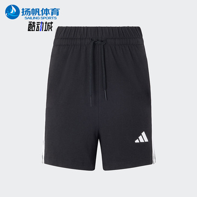 Adidas/阿迪达斯正品W 3S SJ SHO女士针织运动休闲短裤JY8574
