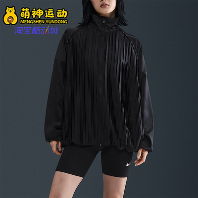 Nike/耐克正品Sportswear女士针织褶裥运动宽松外套HJ0518-010