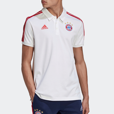 Adidas/阿迪达斯正品FCB 3S POLO 男子拜仁足球运动POLO衫 FR3973