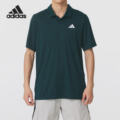 Adidas/阿迪达斯正品2025夏季款男士翻领宽松POLO衫JY2898
