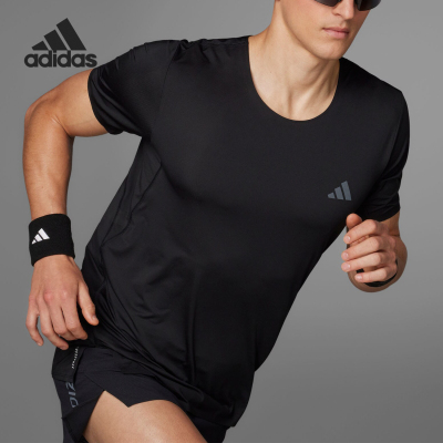 阿迪达斯男士运动休闲透气短袖