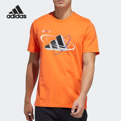 阿迪达斯男子运动休闲短袖t恤