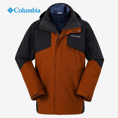 Columbia/哥伦比亚男户外防水抓绒内胆三合一冲锋衣WE1273|WE6347