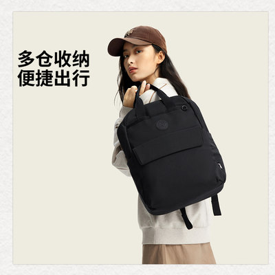 李宁正品运动生活系列女子防泼水简约日常运动收纳双肩包ABSW039