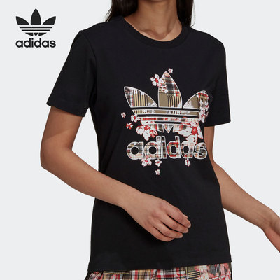 阿迪达斯女子运动短袖T恤