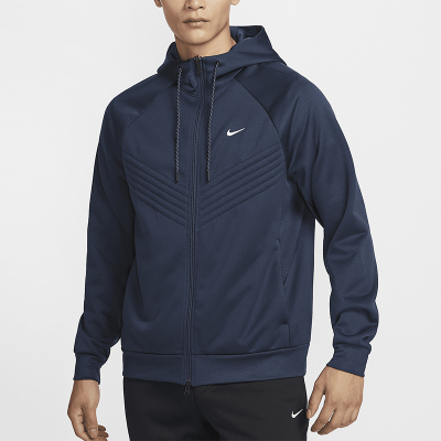 Nike/耐克正品Therma-FIT男士连帽跑步拼接外套FZ1108-451