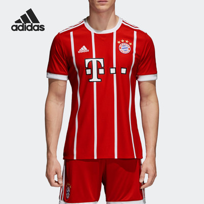 Adidas阿迪达斯正品拜仁慕尼黑比赛服短袖透气速干圆领足球AZ7961