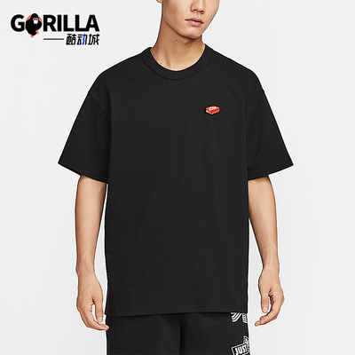 Nike/耐克正品夏季男士针织圆领透气刺绣休闲宽松短袖IH9271-010