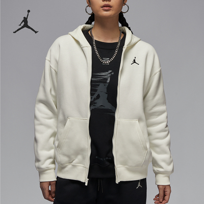 Nike/耐克官方正品JORDAN女士加绒连帽保暖针织外套FV7168-133