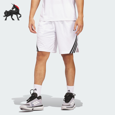 Adidas/阿迪达斯正品2025夏季款男士经典宽松三条纹短裤JN4739