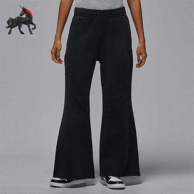 Nike/耐克正品2025冬季女士系带加绒针织休闲喇叭裤HV0318-010