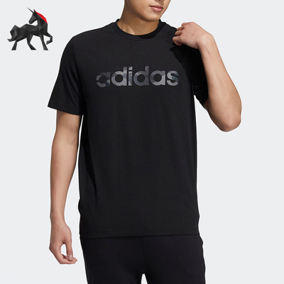 阿迪达斯男子运动短袖