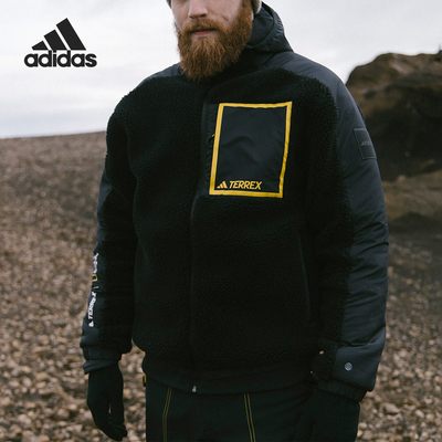 Adidas/阿迪达斯男士羊羔毛外套