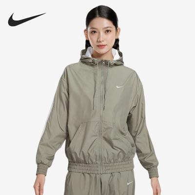 耐克女士运动训练防风夹克外套