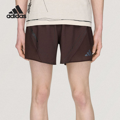 Adidas阿迪达斯正品ADI365男跑步速干透气中腰抽绳短裤KF5708