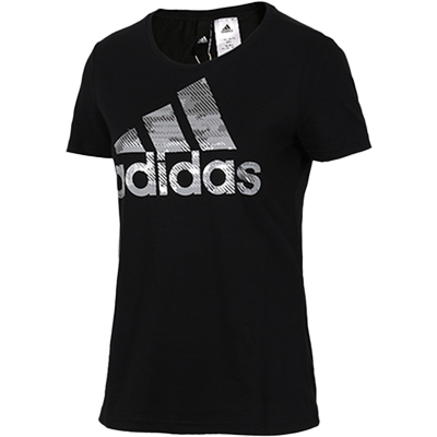 阿迪达斯休闲运动圆领短袖