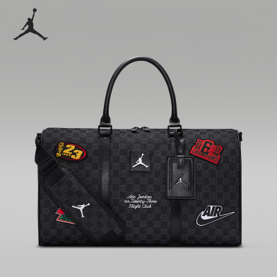 Nike/耐克正品Jordan Monogram男士时尚经典图案行李包IQ3207-010