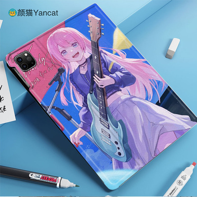 千早爱音bangdream动漫mygo周边平板皮套适用ipad10保护壳pro13全包mini6软air56蚕丝纹10.9寸华为10.2笔槽