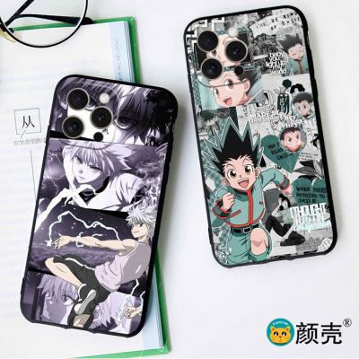 全职猎人小杰奇犽11手机壳12适用iphone13苹果15maxr红米K70至尊版一加ace3pro小米14磨砂华为MATE60挂绳全包