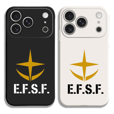 机动战士高达联邦军E.F.S.F动漫周边手机壳适用iPhone15硅胶13苹果16液态12保护套17PROMAX挂绳VIVO