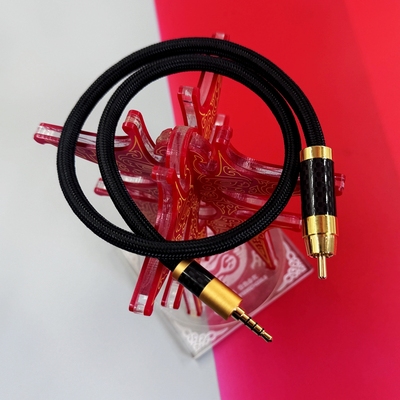 推荐！纯银3.5转rca同轴数字音频线v3d/乾龙盛mub1飞傲m11/m15/iBasso艾巴索DX180/DX260播放器连接DAC解码