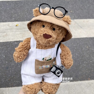 巴塞罗熊衣服jellycat小熊背带裤泰迪熊莉娜熊连体裤邦尼兔娃衣