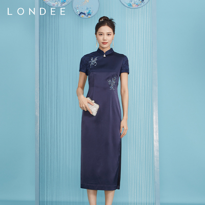 Londee/龙笛新中式国风改良旗袍日常素雅古风连衣裙2T21261