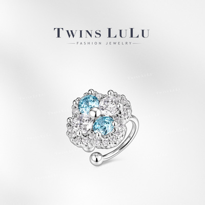 TWINS LULUins风设计款蓝色耳骨夹TSL12221