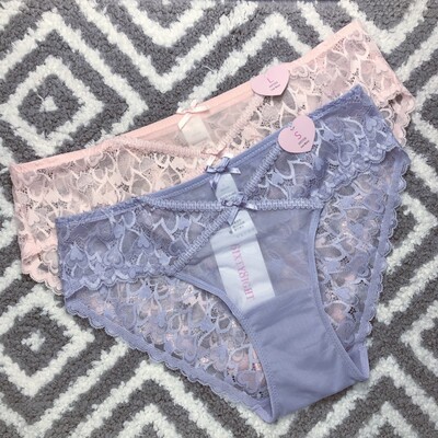 蝴蝶结爱心蕾丝性感内裤