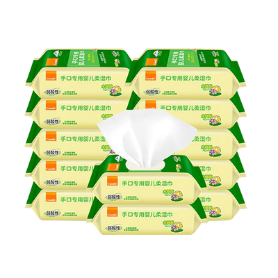 康贝新生儿口手湿巾25片12包