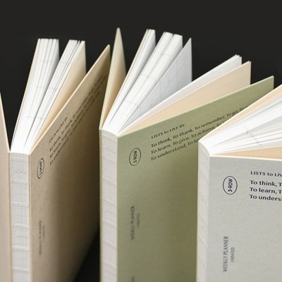 韩国正品Paperian生活列表周计划本格子线条记事本weekly planner