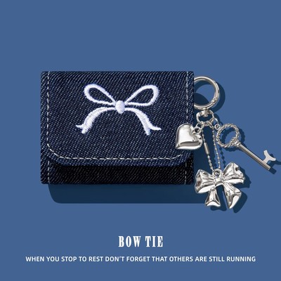 适用redmi红米buds7s保护套redmibuds6保护壳青春版4活力版小米buds6开放式5pro蓝牙3耳机壳连体式刺绣蝴蝶结