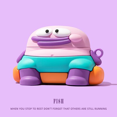 适用airpods4保护壳airpodspro3保护套airpodpro2耳机壳airpord3pro蓝牙airpord4苹果ipods四代盒沙发路人鱼