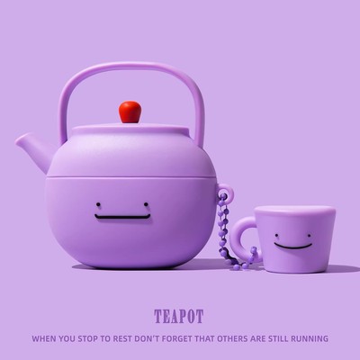 适用airpods4保护壳airpodspro3保护套airpodpro2耳机壳airpord3pro蓝牙airpord4苹果ipods三四代盒可爱茶壶