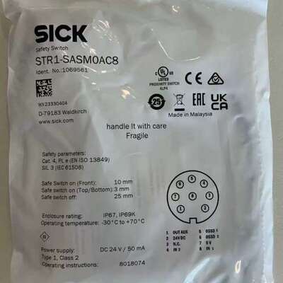 (议价)SICK安全开关，STR1-SASM0AC8 货