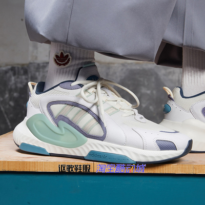 阿迪达斯三叶草男女轻便跑步鞋