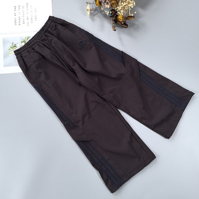 140-180 男童休闲长裤春季中大童春装青少年直筒宽松束脚裤子户外