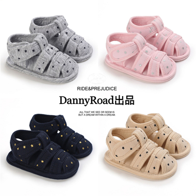 夏季宝宝鞋凉鞋布鞋罗马透气软底