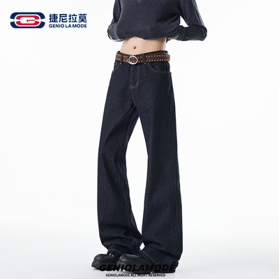 捷尼拉莫原牛牛仔裤男秋季长裤子
