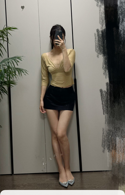 s现！超绝版型！cult超好穿店主自留包臀收腰裙裤 迷你半裙裤